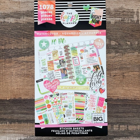 The Happy Planner | Other | The Happy Planner Watercolor Stickers ...